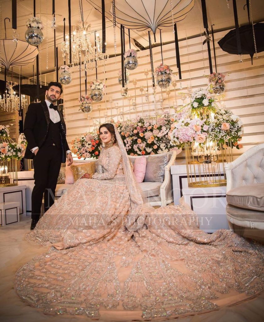 Aiman Khan Walima Exclusive Pictures & Videos | Reviewit.pk