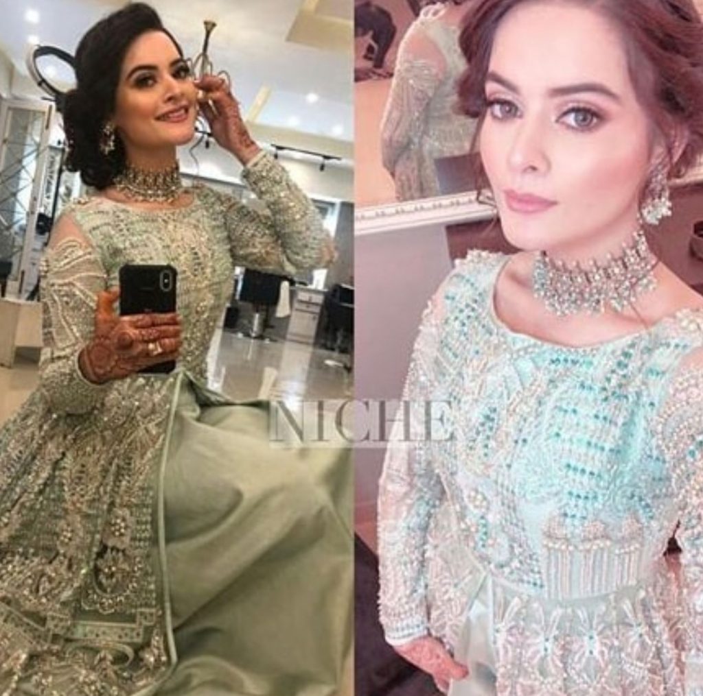 Aiman Khan Walima Exclusive Pictures & Videos | Reviewit.pk