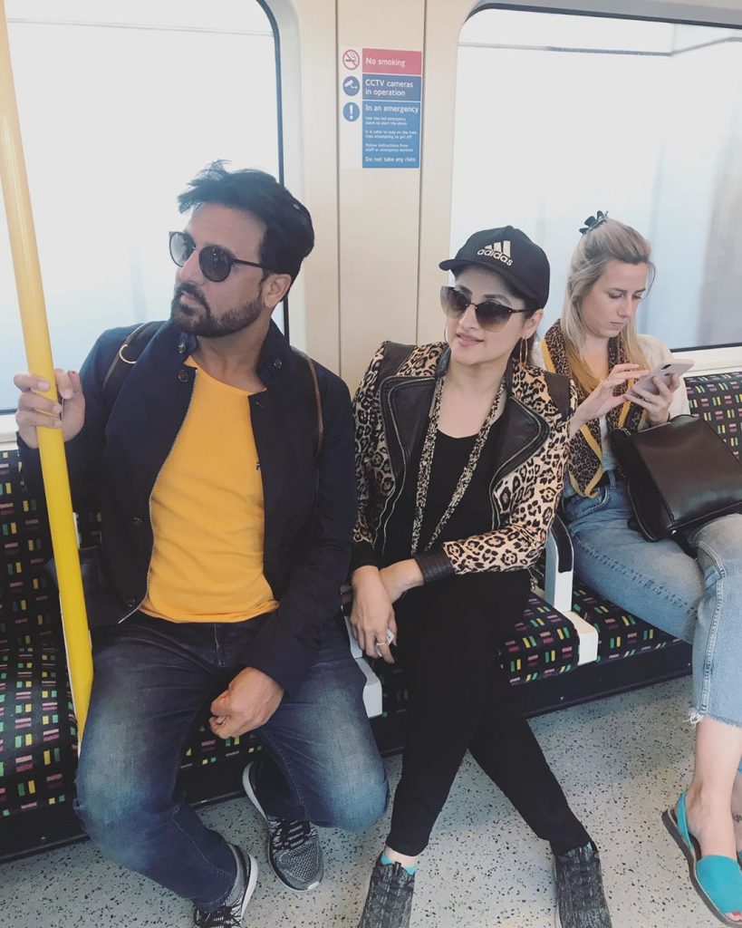 Latest Clicks of Beautiful Couple Actors Sahiba and Rambo | Reviewit.pk