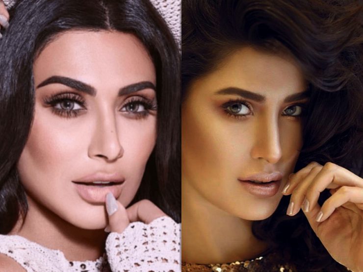 Mehwish Hayat's Transformation Pictures and Huda Kattan | Reviewit.pk