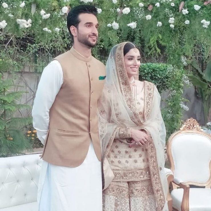 Sports Presenter Zainab Abbas and Hamza’s Nikkah Beautiful Pictures ...