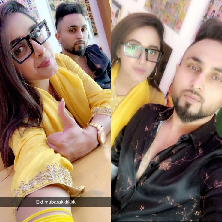Latest Clicks of Sanam Chaudhry with her Husband Somee Chohan | Reviewit.pk