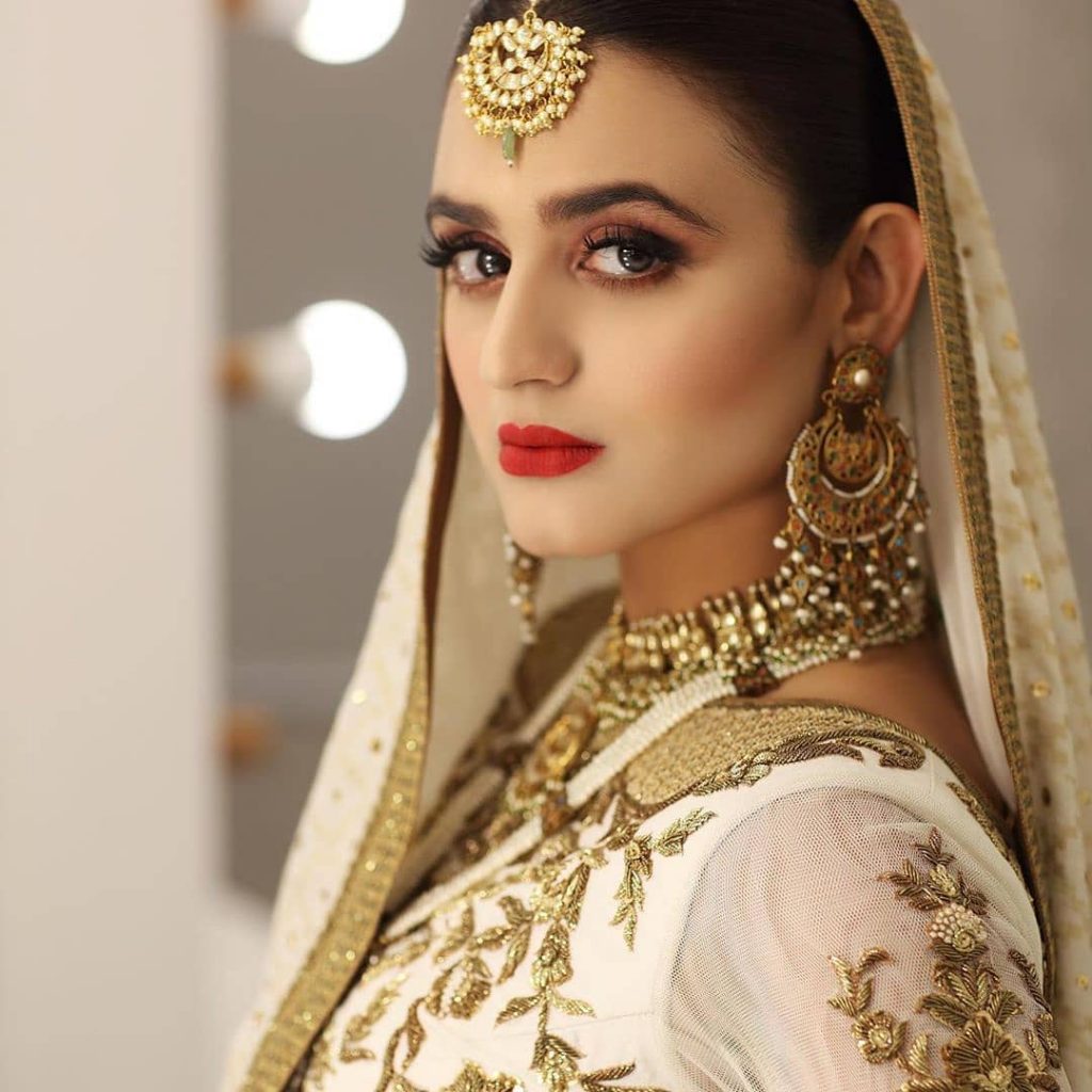 Beautiful Bridal Look of Hira Mani from her Latest Shoot | Reviewit.pk