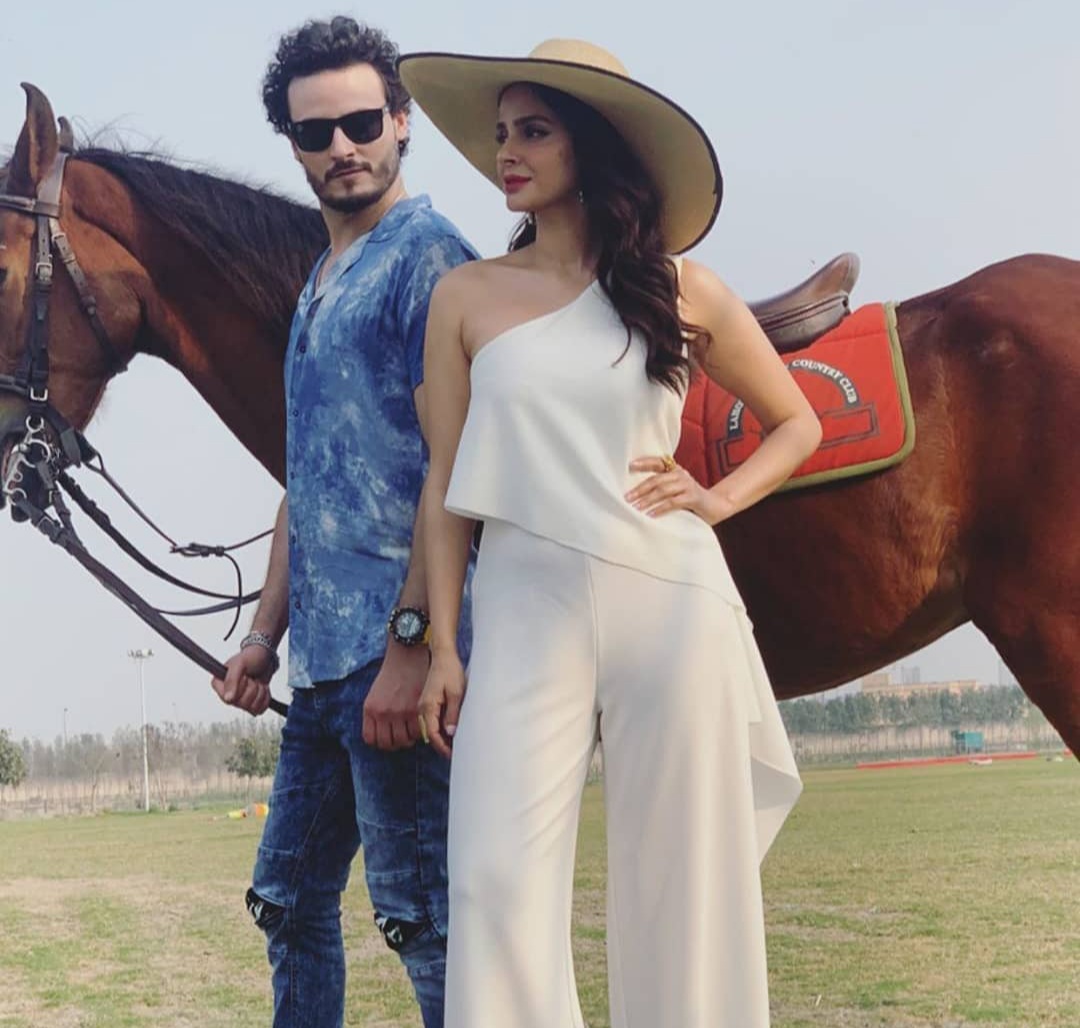Sizzling Photo Shoot of Osman Khalid Butt and Saba Qamar | Reviewit.pk