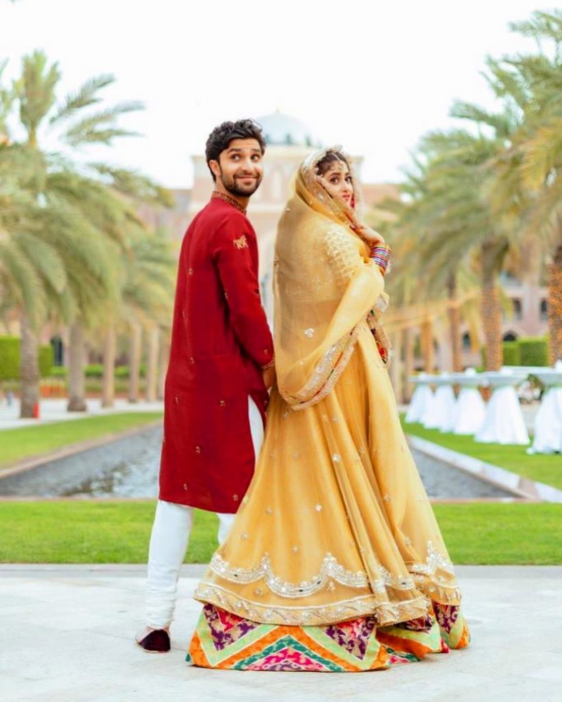 Cutest Pictures Of Our Favorite Ahad & Sajal Together | Reviewit.pk