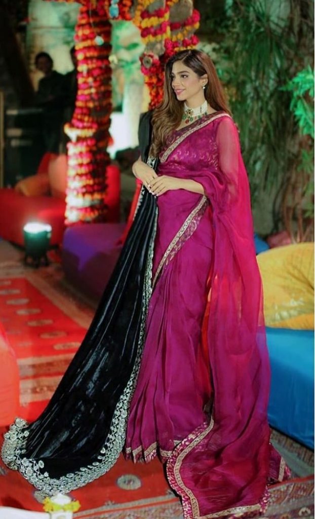 10 Types of Beautiful Sarees Worn By Pakistani Celebrities | Reviewit.pk