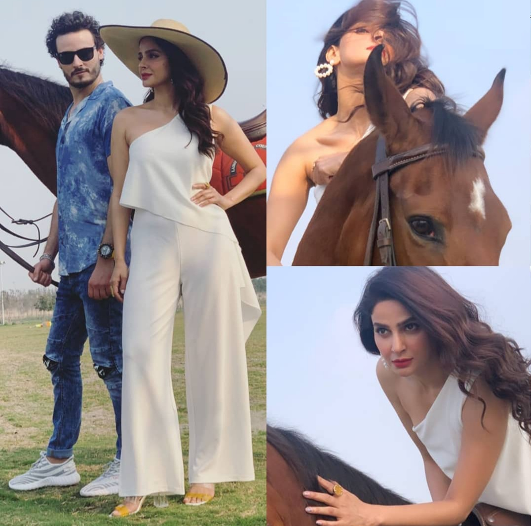 Sizzling Photo Shoot of Osman Khalid Butt and Saba Qamar | Reviewit.pk