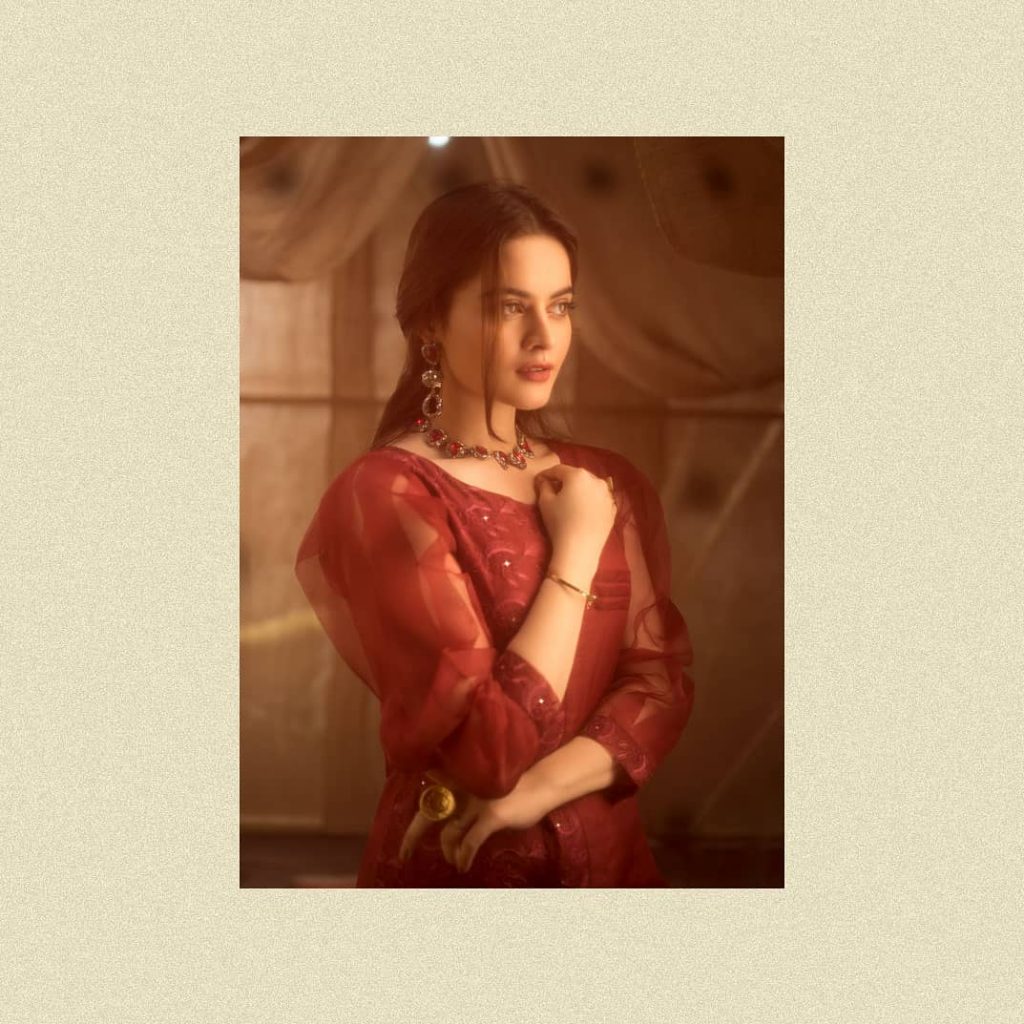 Minal Khan Latest Beautiful Pictures in her Own Brand Aiman Minal ...