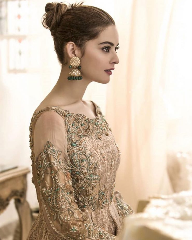 Minal Khan Latest Beautiful Bridal Dresses Photo Shoot | Reviewit.pk