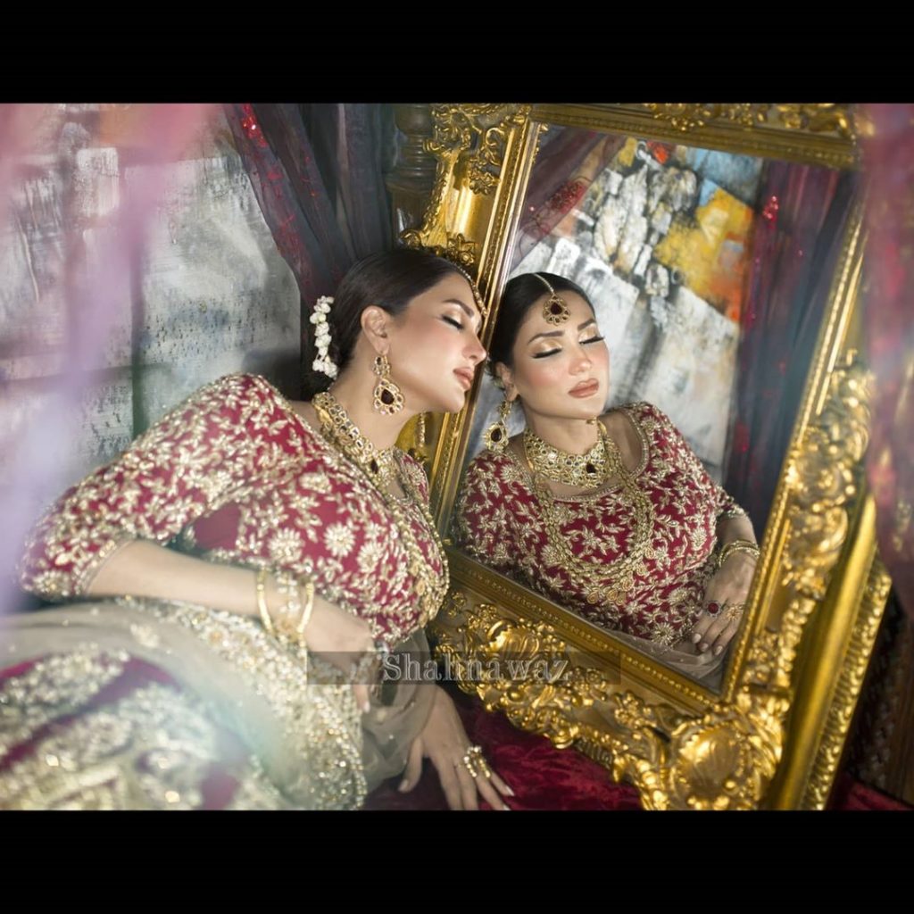 Actress Fiza Ali Beautiful Bridal Photo Shoot | Reviewit.pk