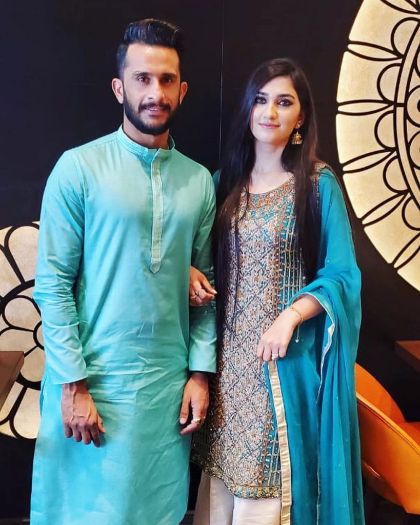 Eid Pictures of Cricketer Hassan Ali with his Wife Samya Khan | Reviewit.pk