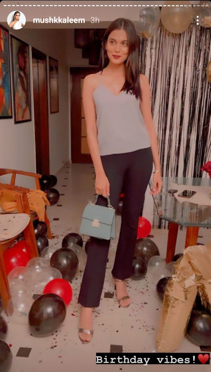 Model Mushk Kaleem Birthday Celebrations | Reviewit.pk