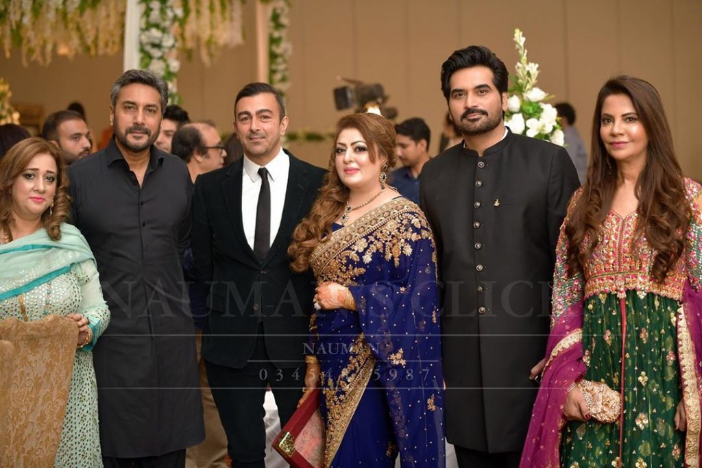 Humayun Saeed Clicks with Wife From His Brother Wedding | Reviewit.pk