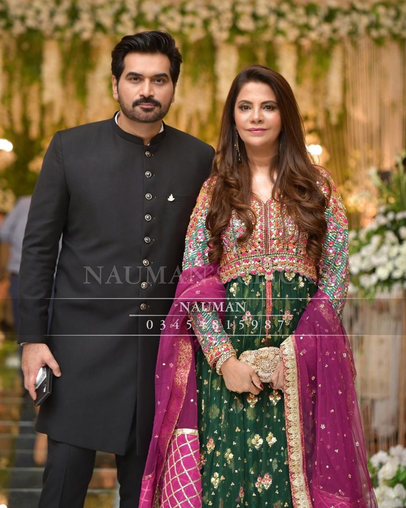 Humayun Saeed Clicks with Wife From His Brother Wedding | Reviewit.pk