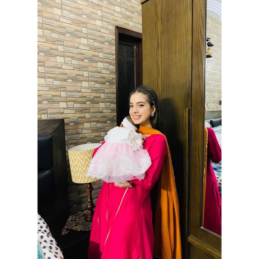 Actress Arisha Razi Khan Shared Adorable Pictures With Her New Born ...