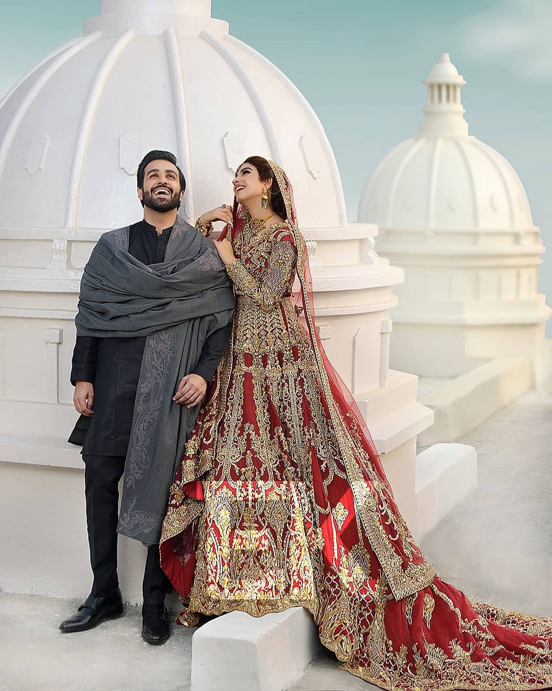 Azfar Rehman And Kinza Hashmi Featured For Erum Khans Latest Collection ...