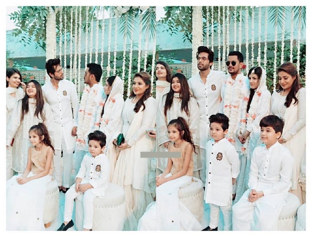 Actor Fahad Mustafa with his Family at a Recent Wedding Event | Reviewit.pk