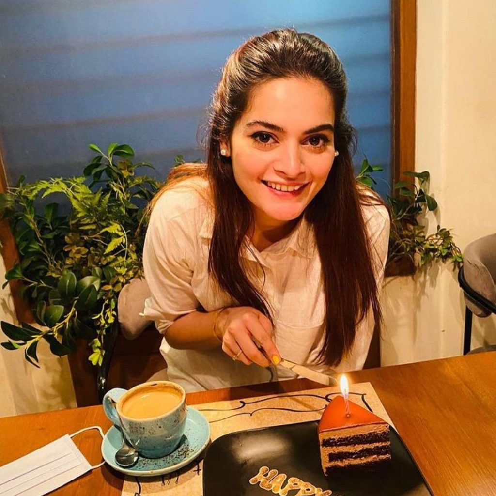 Minal Khan with her Baeu Ahsan Mohsin Akram | Reviewit.pk