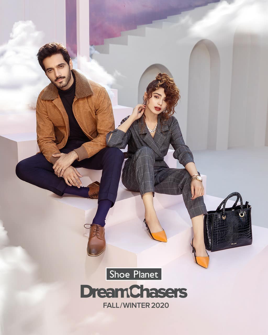 Shoe Planets Latest Winter Collection Featuring Aima Baig And Wahaj Ali ...