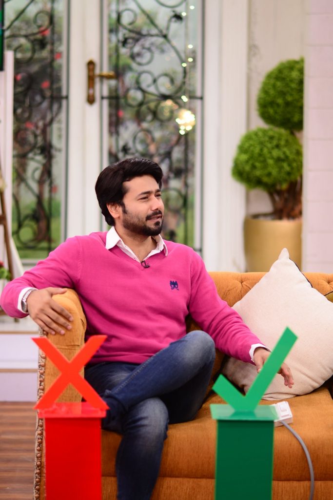 Actor Ali Abbas and Ramsha Khan Pictures from Nida Yasir Morning Show ...