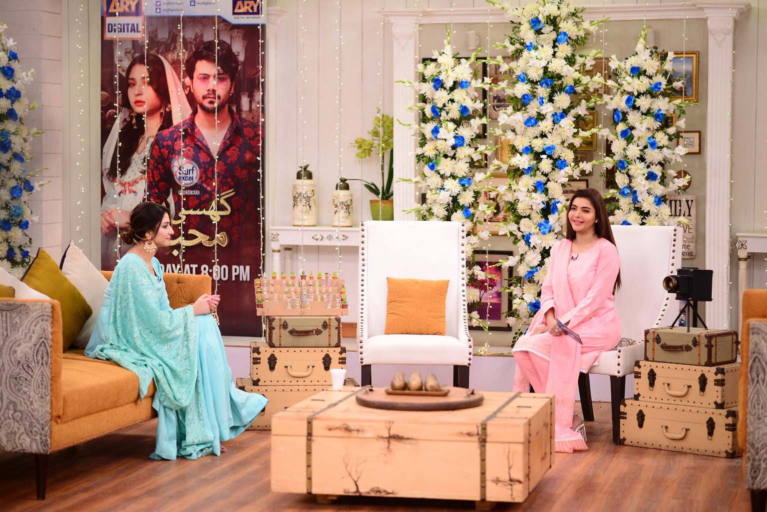 Actor Ali Abbas and Ramsha Khan Pictures from Nida Yasir Morning Show ...