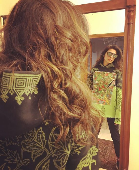 Beautiful Pictures of Meesha Shafi in Color Collage Dresses | Reviewit.pk