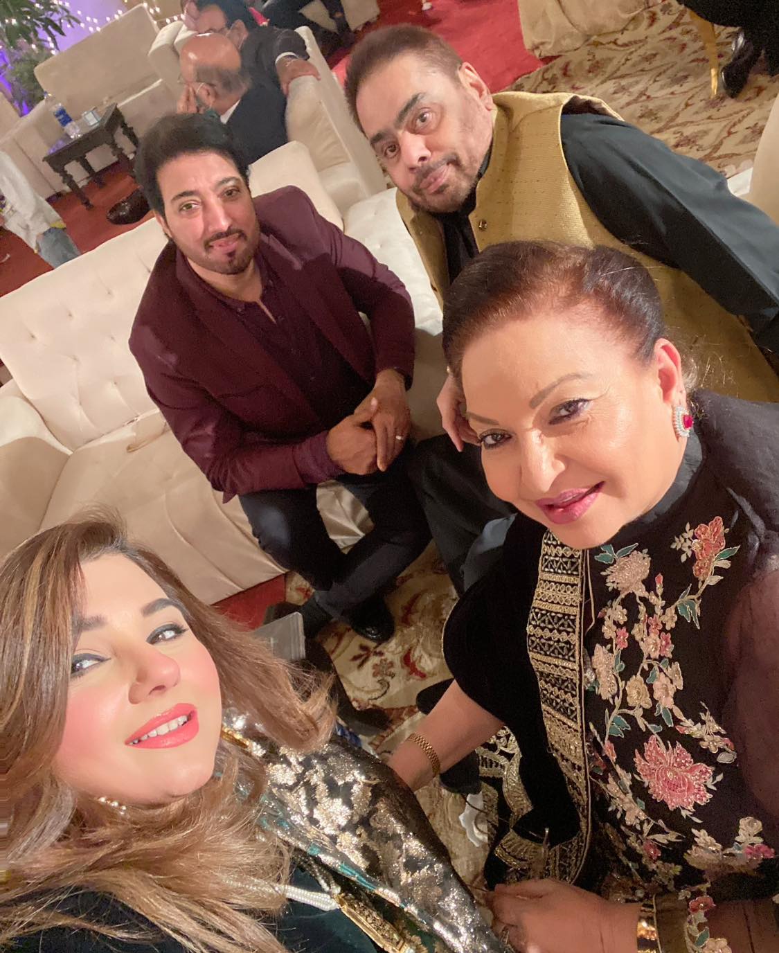 Javeria And Saud Spotted At A Wedding Event | Reviewit.pk