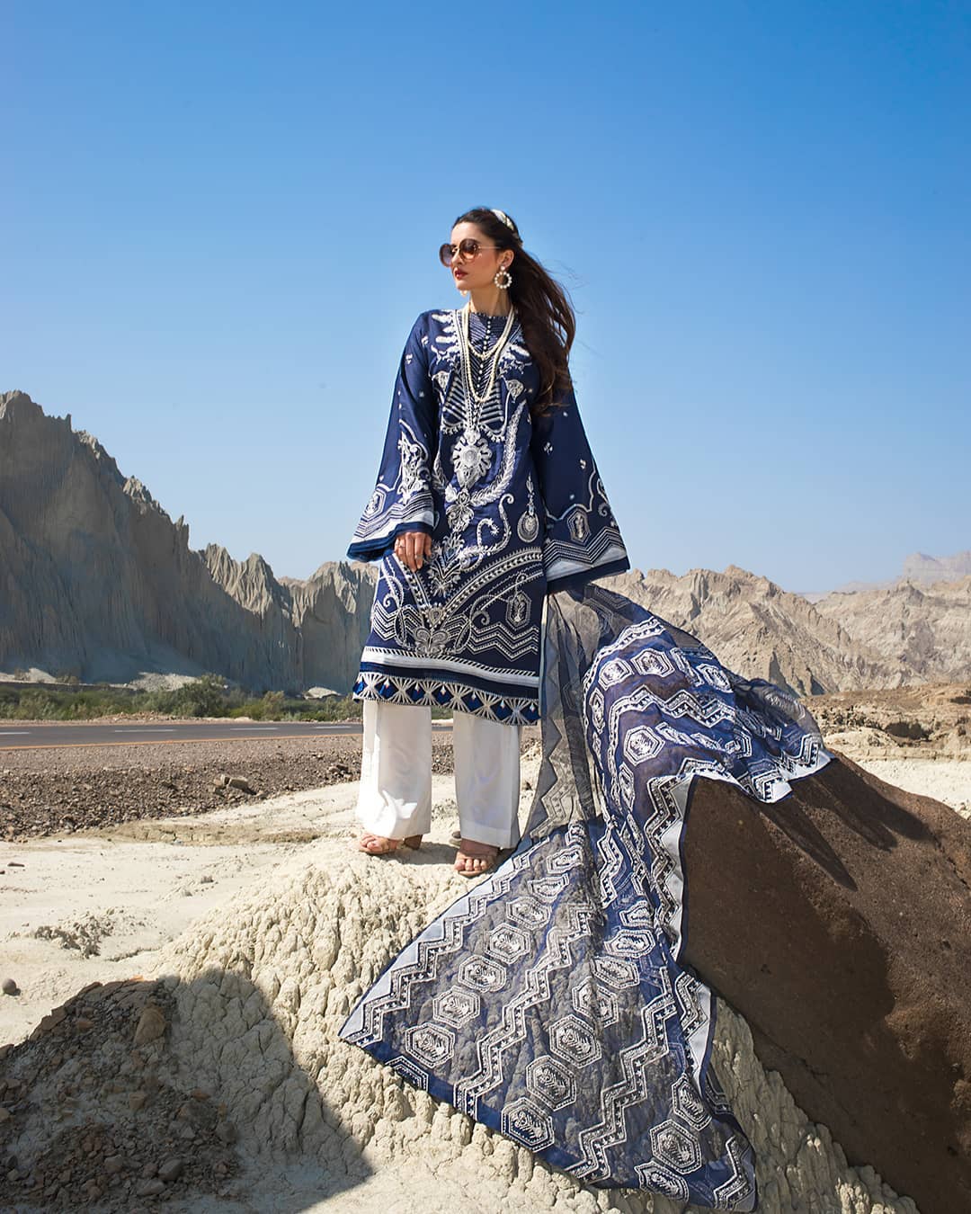 Erum Khan Lawn Collection'21 Featuring Aiman Khan And Minal Khan ...