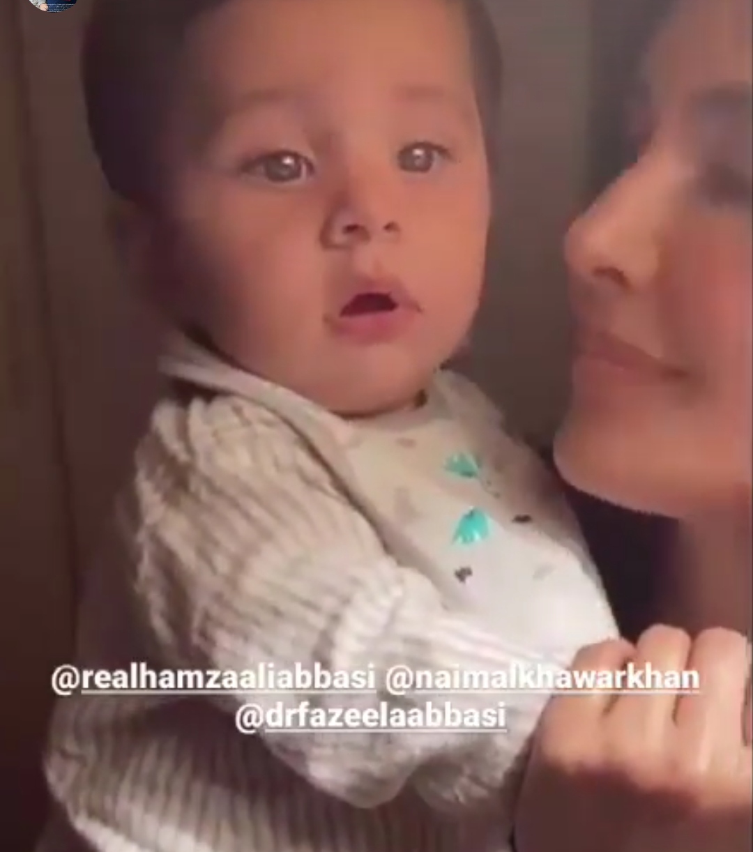 Hamza Ali Abbasi Adorable Pictures With Son | Reviewit.pk