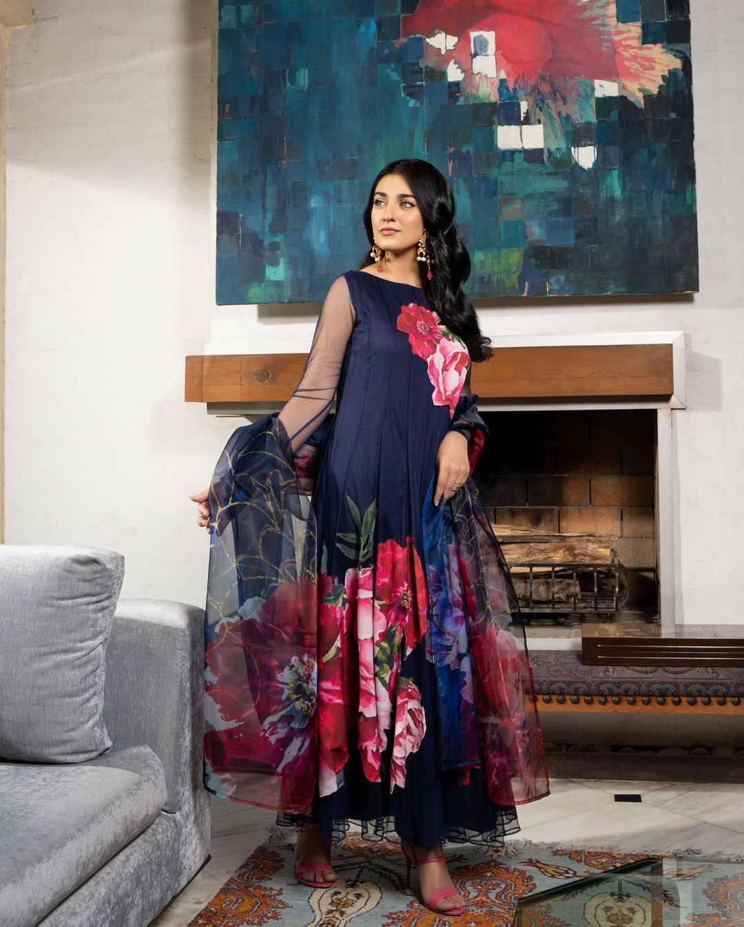 Lulusar Eid Luxe Featuring Sarah Khan | Reviewit.pk