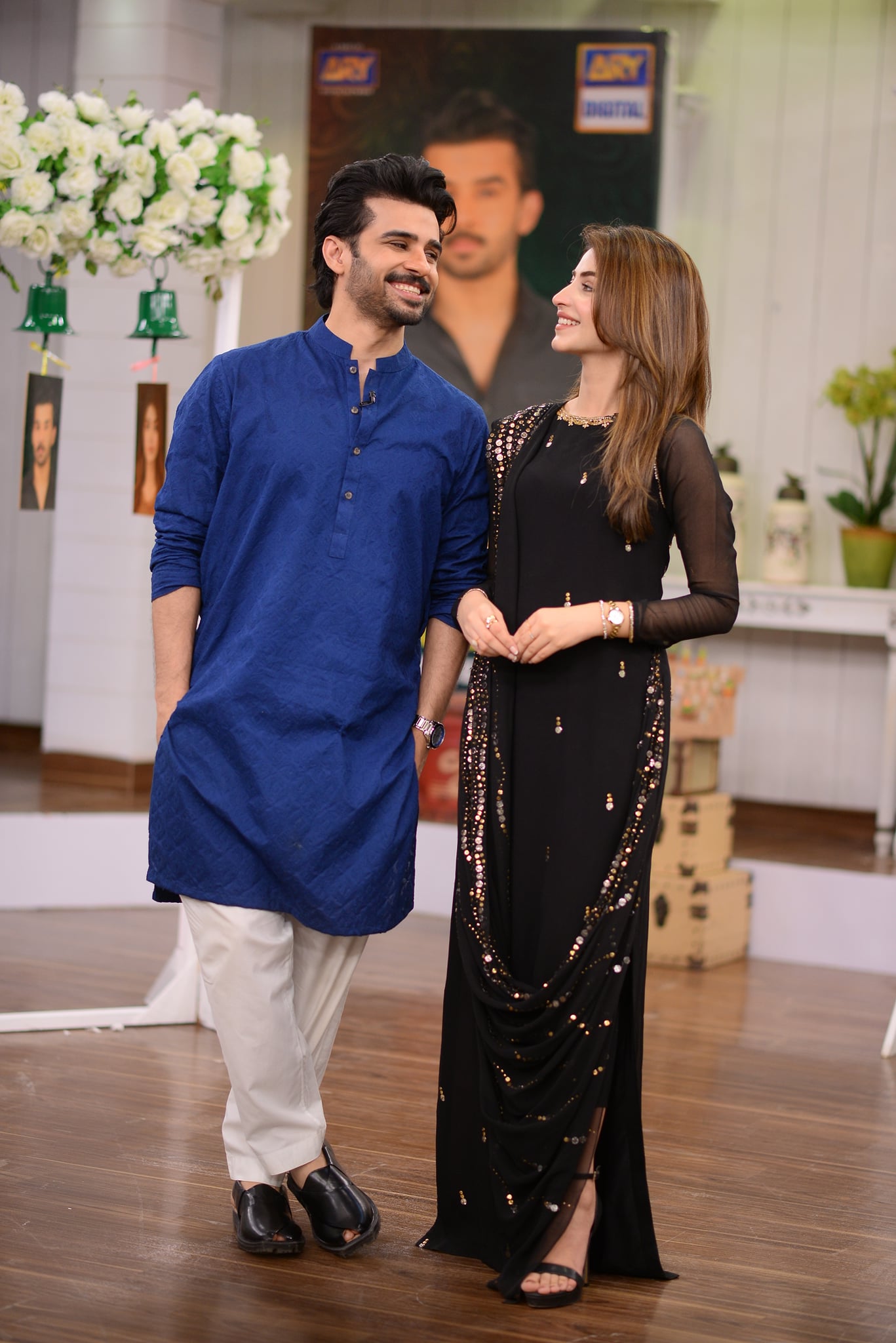 Cast Of Drama Serial "Azmaish" At The Set Of GMP | Reviewit.pk