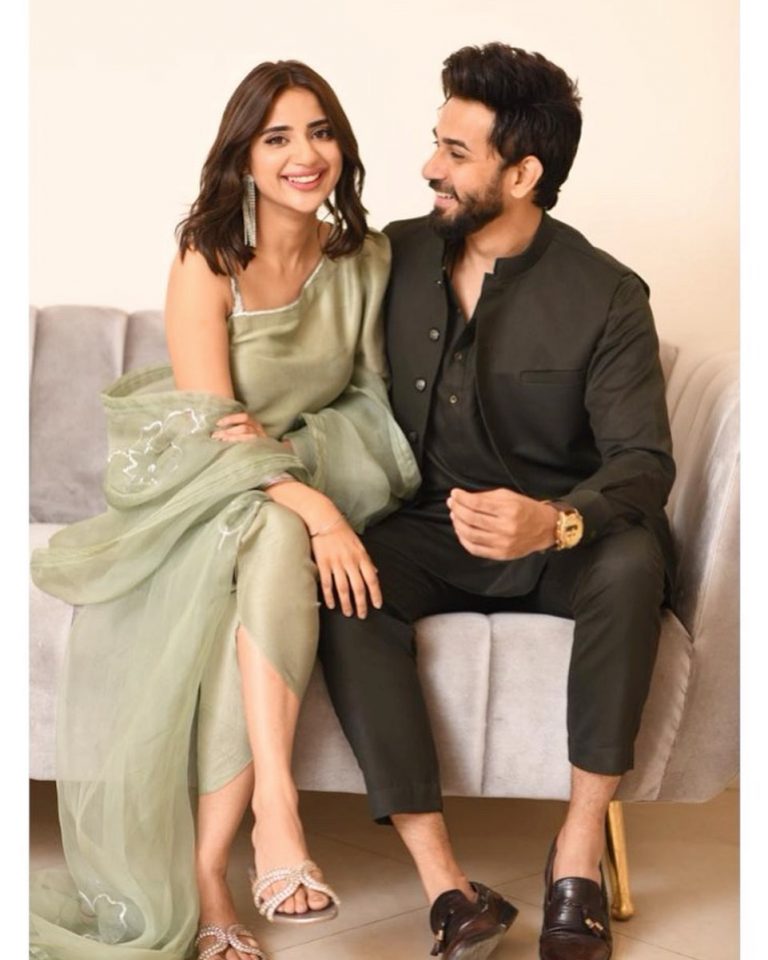 Love Birds Saboor Aly And Ali Ansari Celebrated Their First Eid ...