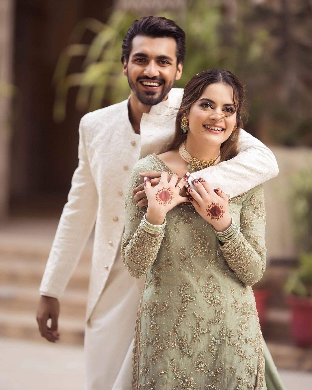 Engagement Photo Shoot Of Minal Khan And Ahsan Mohsin Ikram | Reviewit.pk