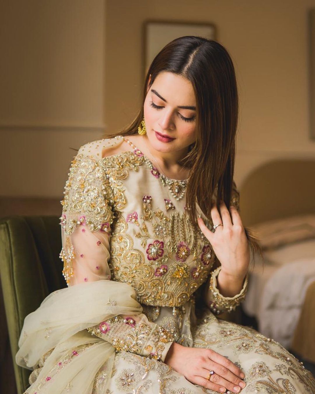 Maria Osama Mystique Festive Collection Featuring Minal Khan | Reviewit.pk