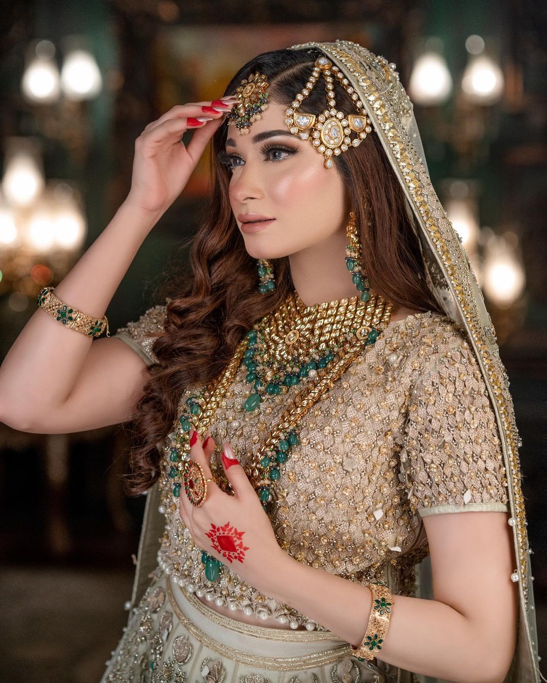 Shameen Khan Looking Radiant In Bridal Wear By Erum Khan Couture ...
