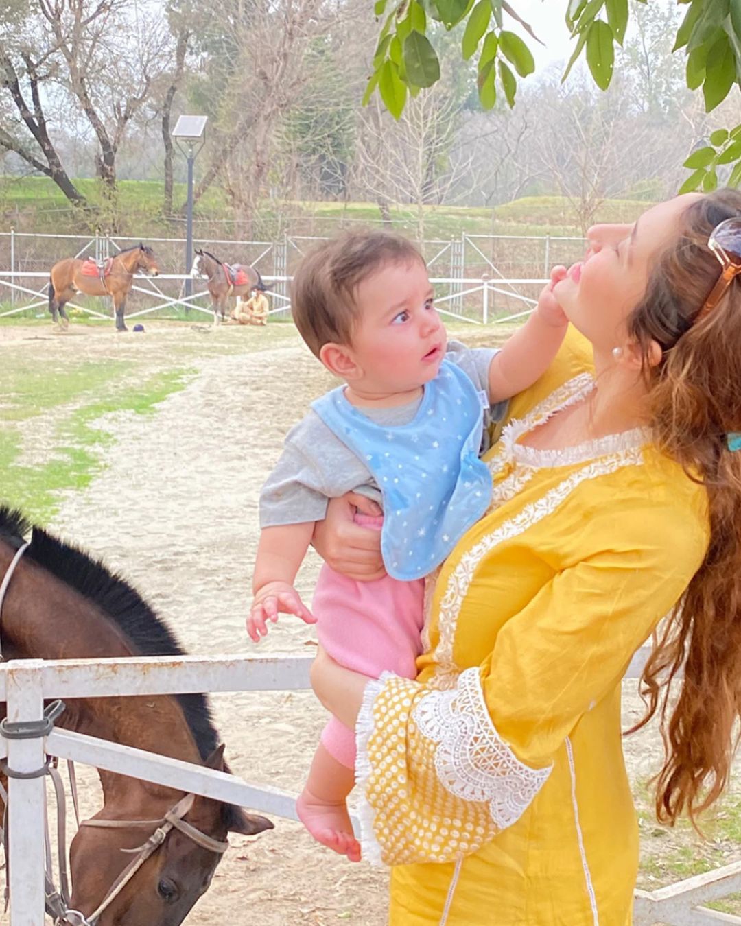 Naimal & Family Share Adorable Pictures Of Mustafa Abbasi | Reviewit.pk