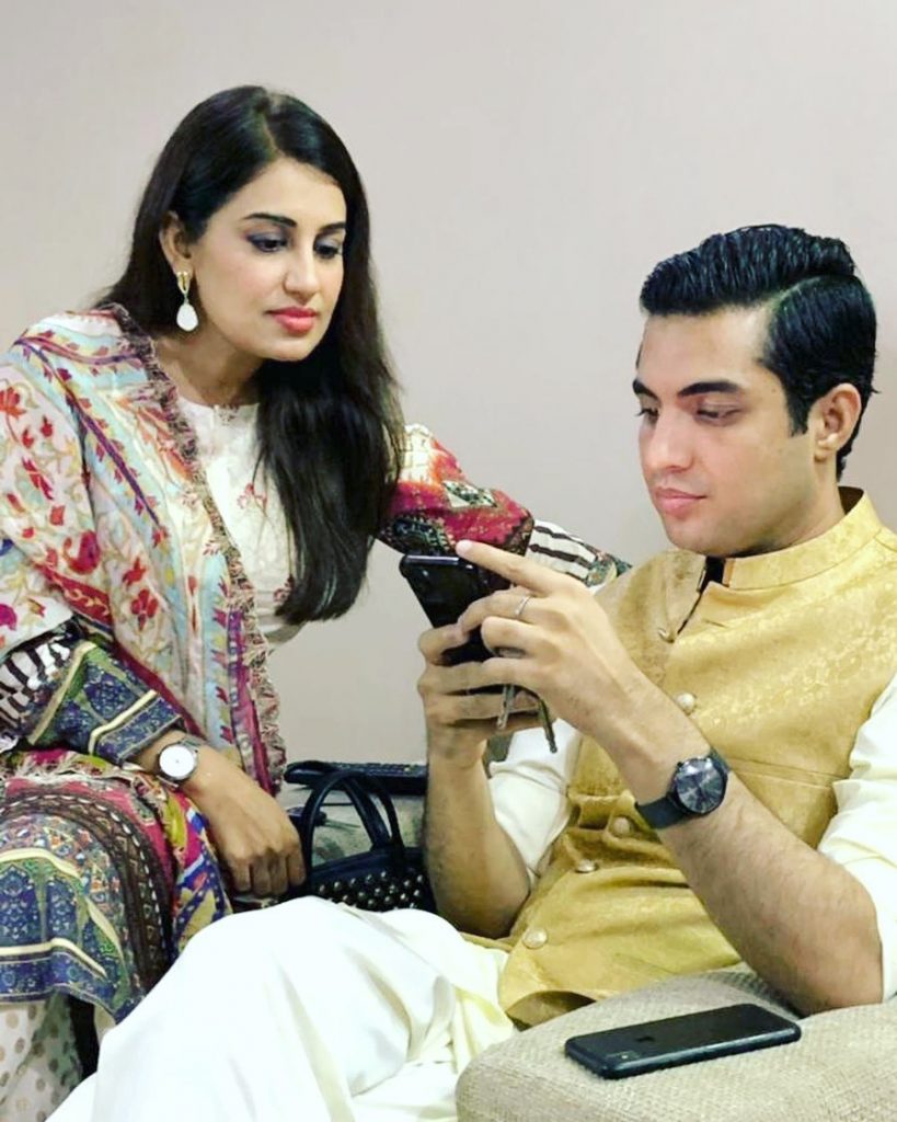 Farah Iqrar Beautiful Pictures With Husband Iqrar Ul Hassan | Reviewit.pk