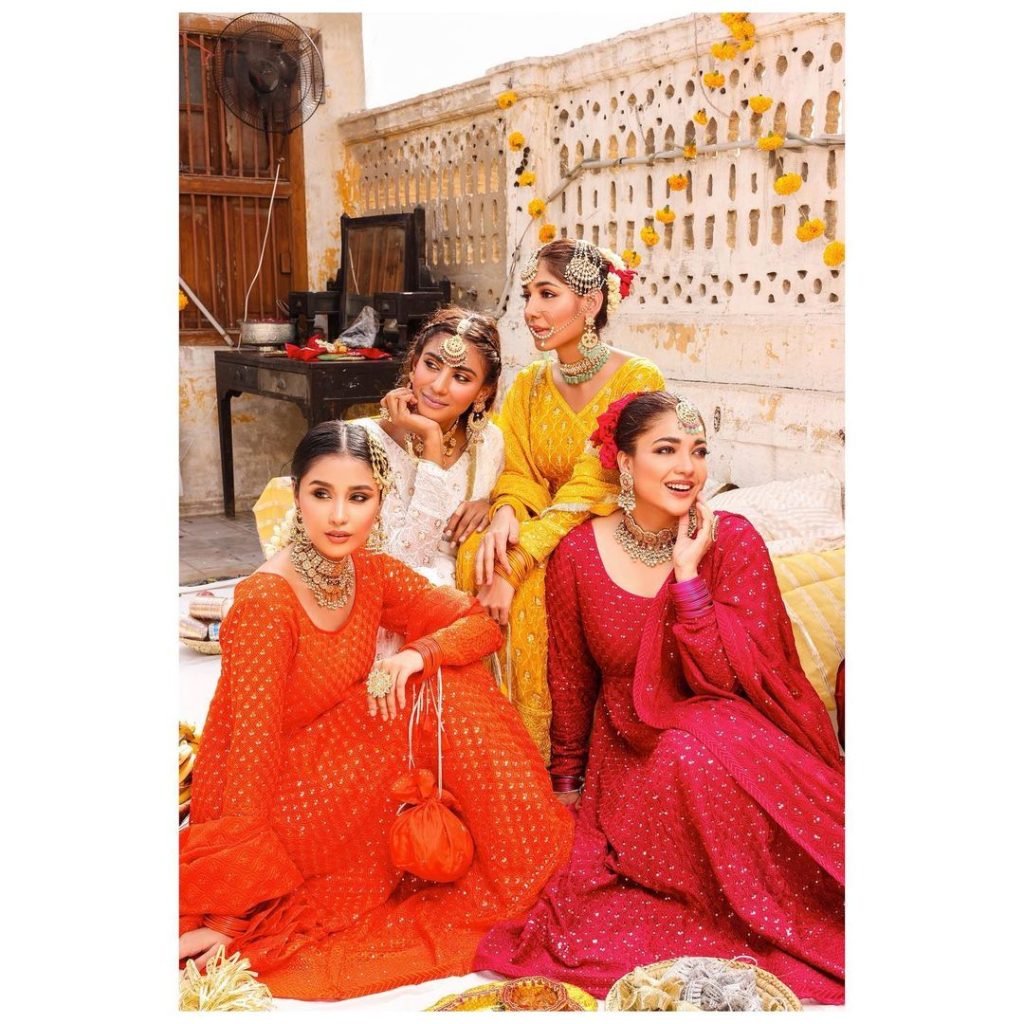 Anum Jung's Latest Festive Collection'21 Featuring Sanam Jung | Reviewit.pk