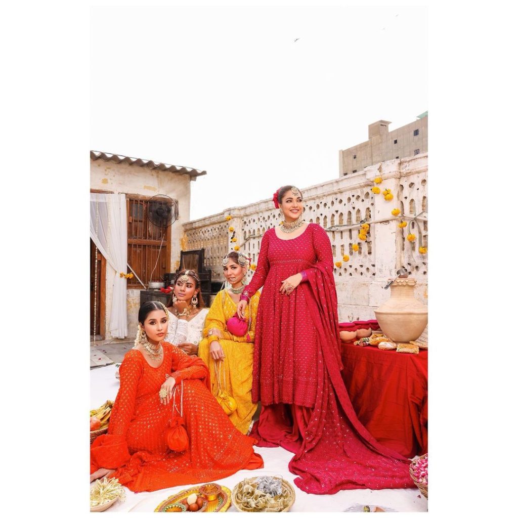 Anum Jung's Latest Festive Collection'21 Featuring Sanam Jung | Reviewit.pk
