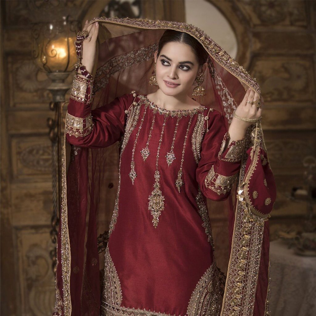 Erum Khan Signature Formal Collection Featuring Minal Khan | Reviewit.pk