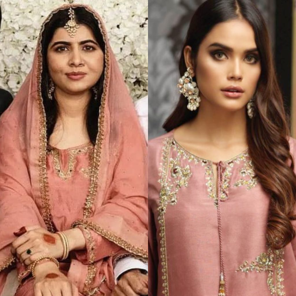 Details About Malala Yousafzai's Nikkah Attire | Reviewit.pk