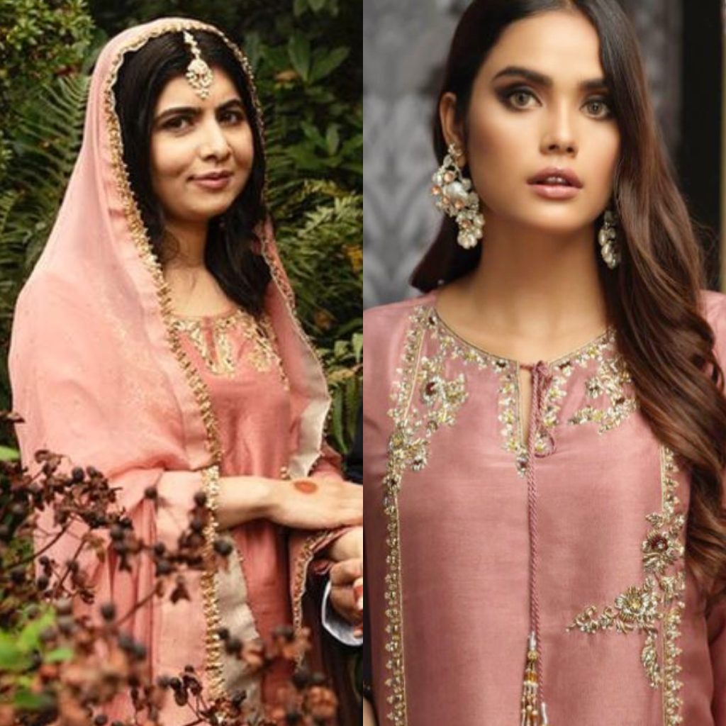 Details About Malala Yousafzai's Nikkah Attire | Reviewit.pk