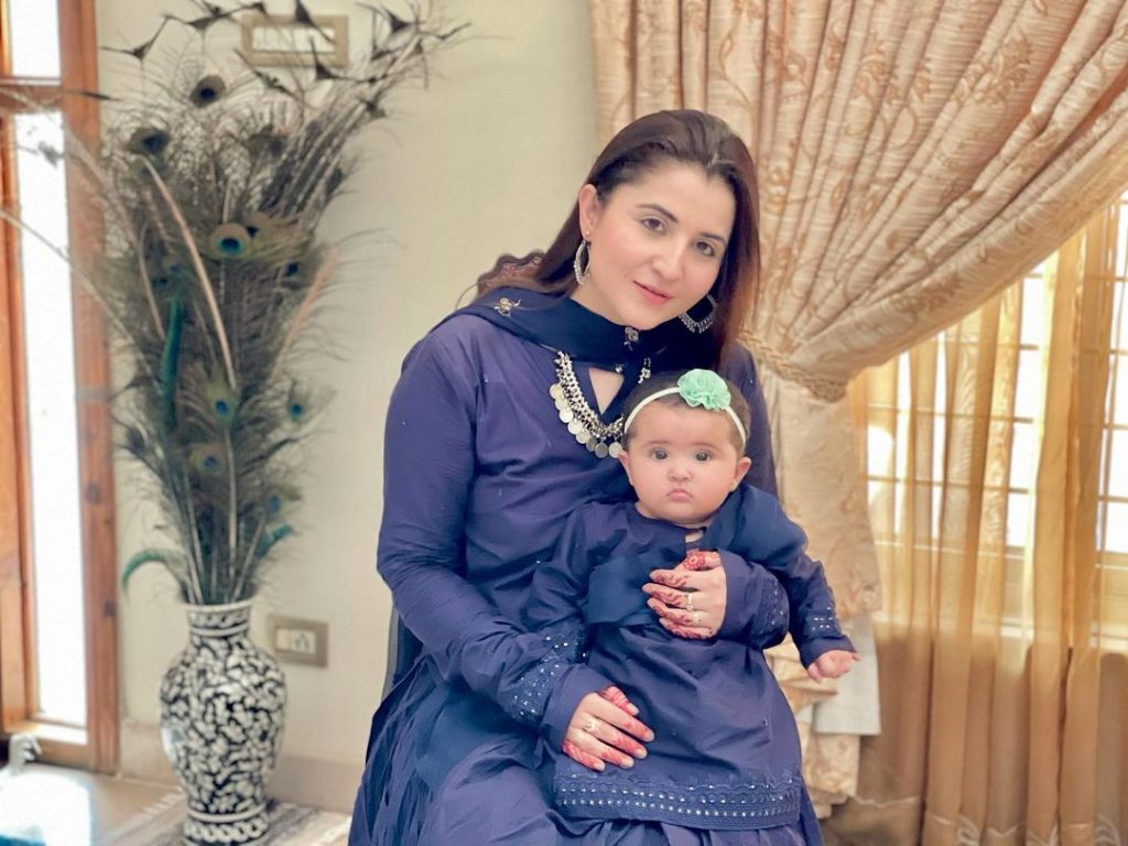 Anchor Neelum Yousaf Celebrates Daughter's First Birthday - Adorable ...