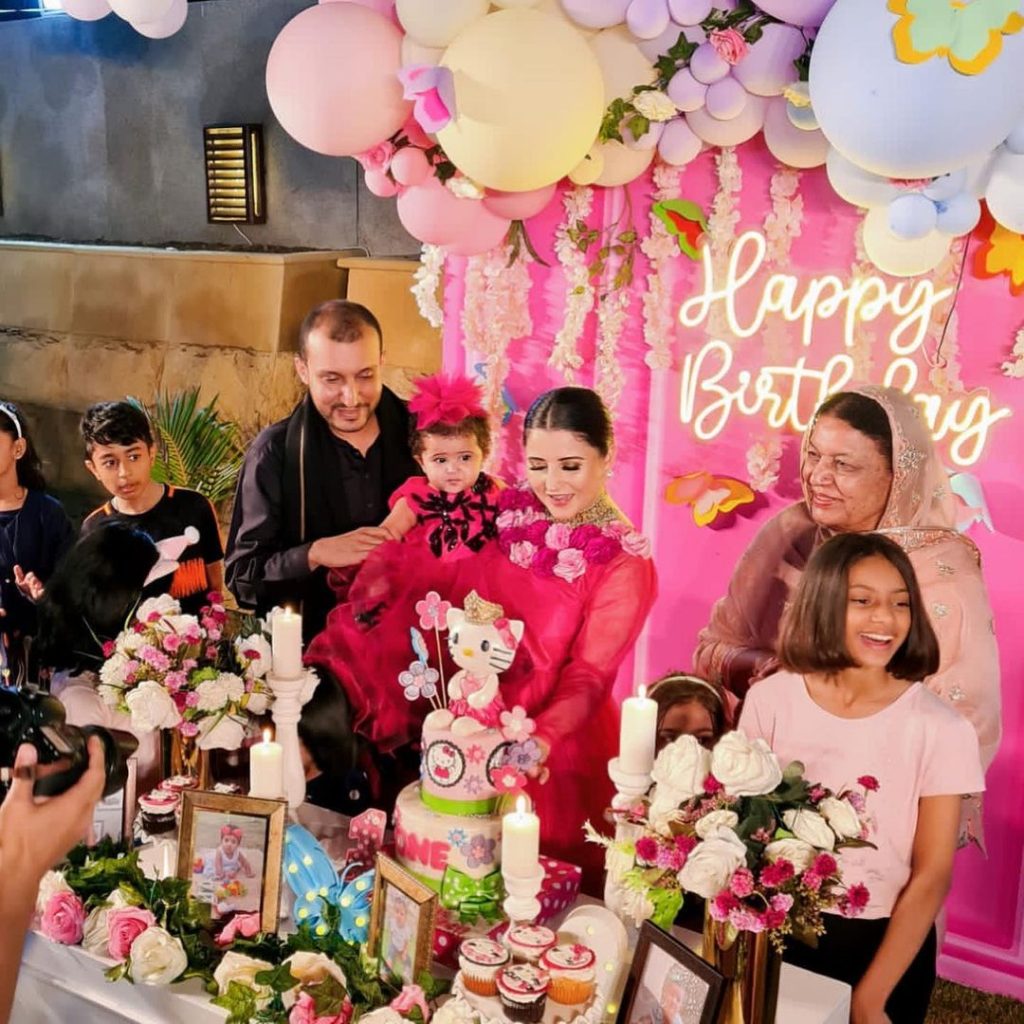 Anchor Neelum Yousaf Celebrates Daughter's First Birthday - Adorable ...