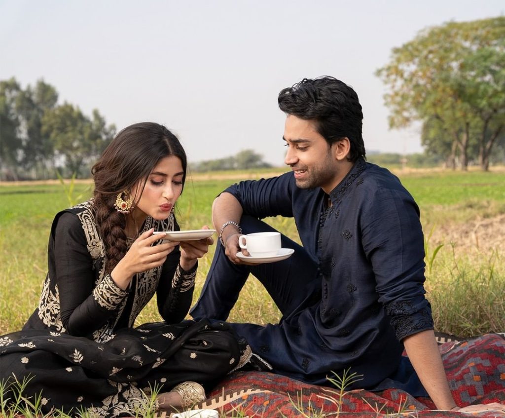 Faiza Saqlain Stitched Wedding Collection Featuring Sajal Aly And Bilal Abbas | Reviewit.pk