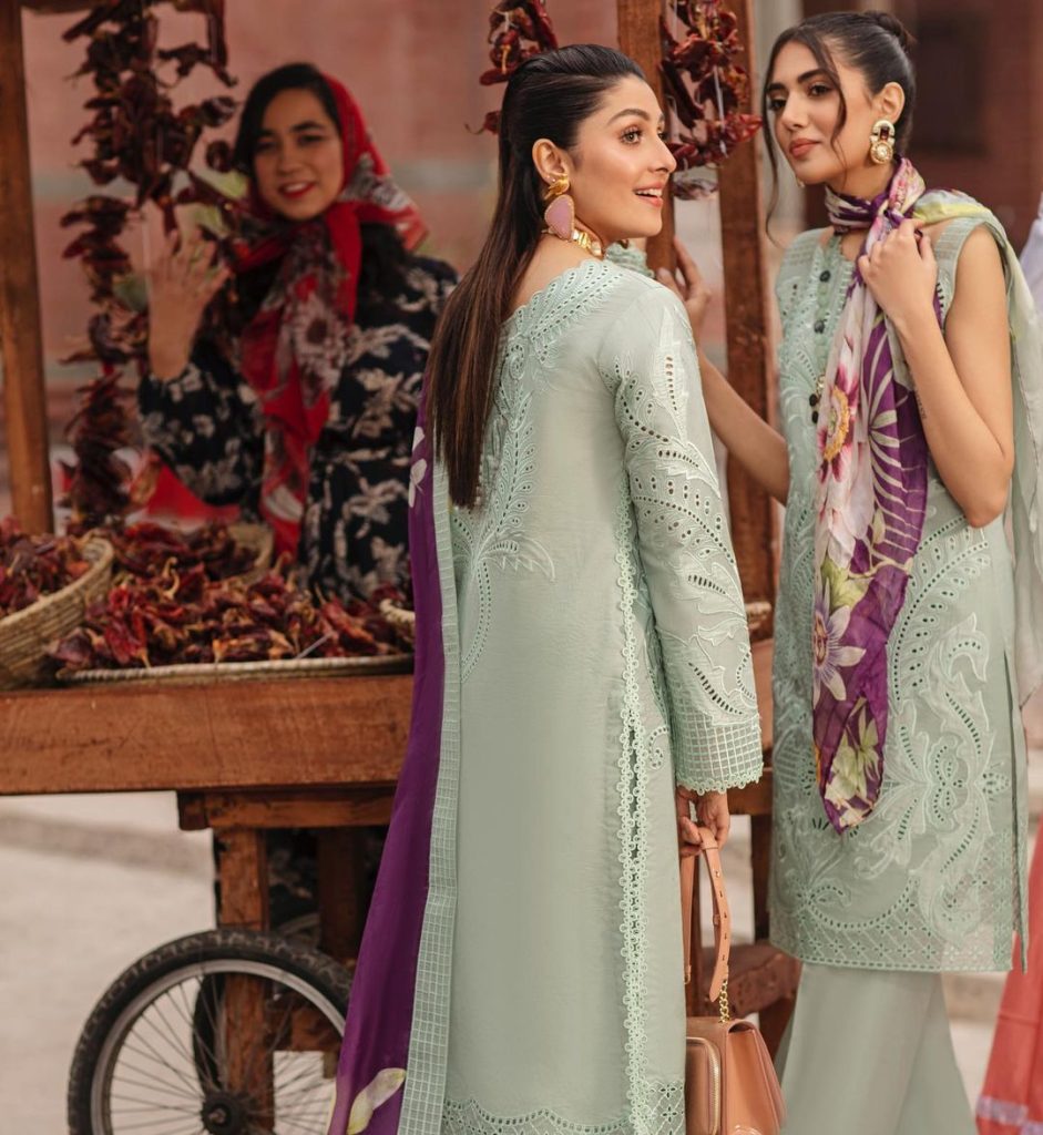 Mushq Luxury Lawn Collection '22 Featuring Ayeza Khan | Reviewit.pk