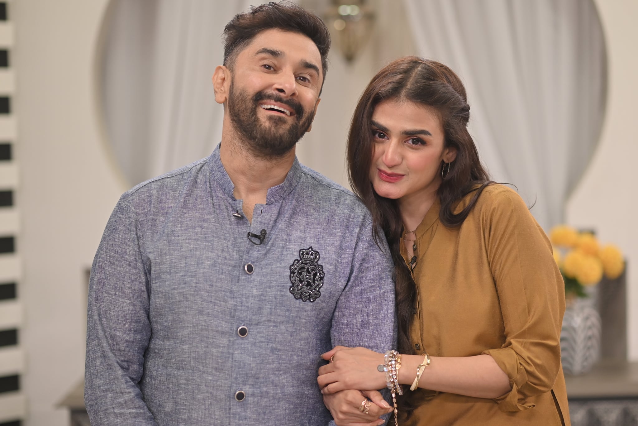 Hira And Mani's Bewitching Clicks From The Set Of GMP Shan-e-Suhoor ...