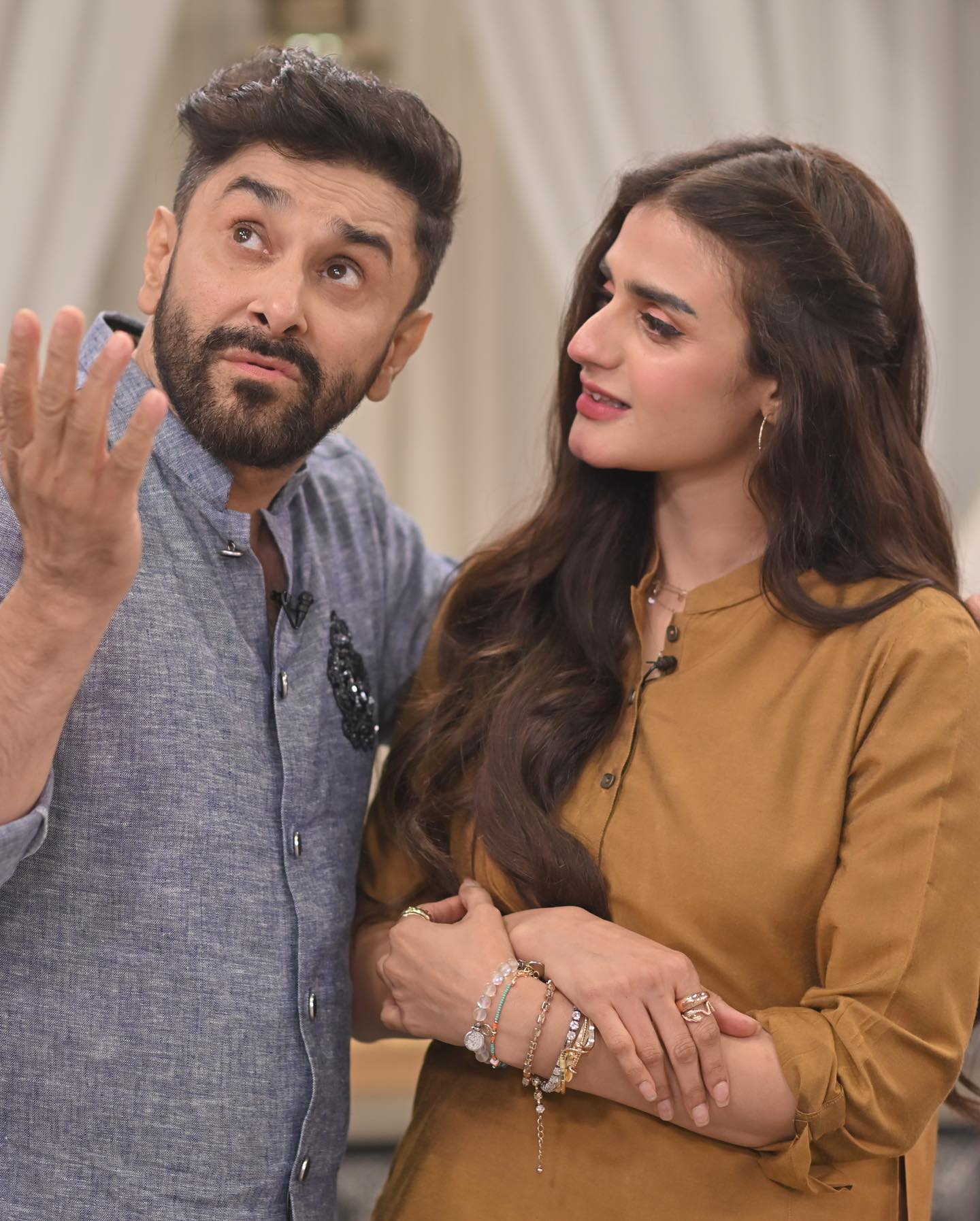 Hira And Mani's Bewitching Clicks From The Set Of GMP Shan-e-Suhoor ...