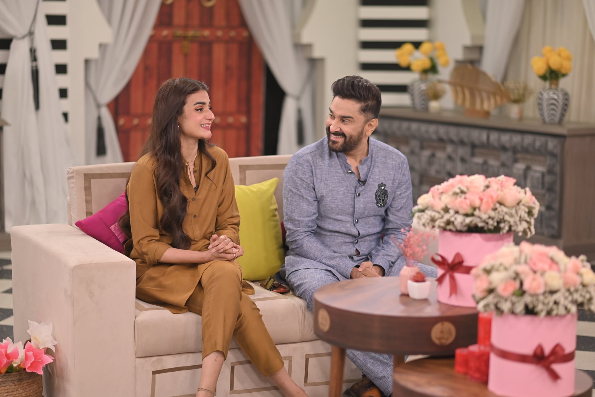 Hira And Mani's Bewitching Clicks From The Set Of GMP Shan-e-Suhoor ...