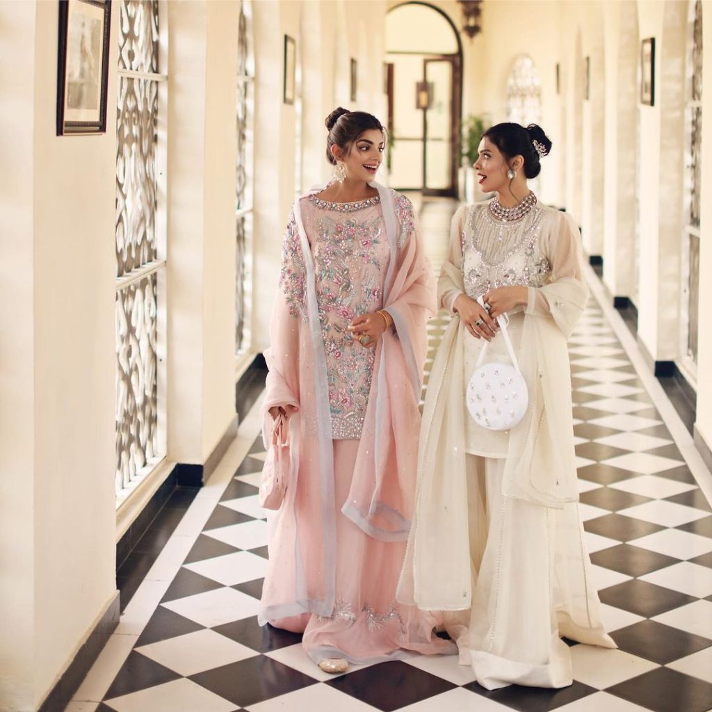 Sanam Saeed And Sara Loren 's Recent Shoot For Asma Aslam Official ...